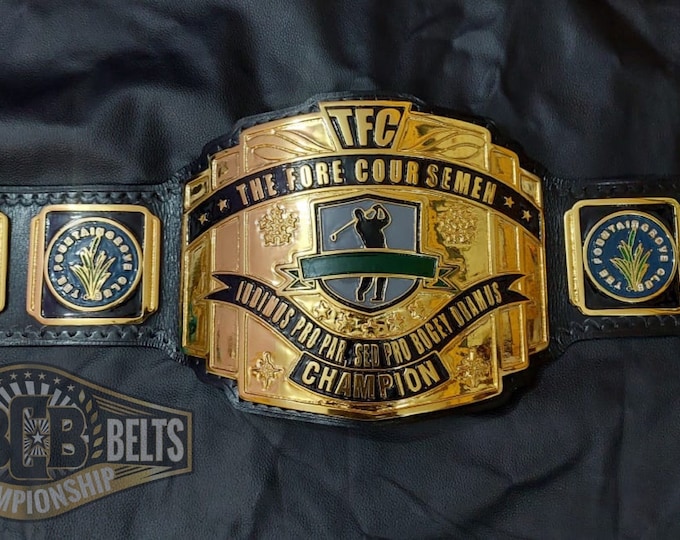 Personalized Golf Championship Belt Trophy for Golf Dad Wrestling Belt ...