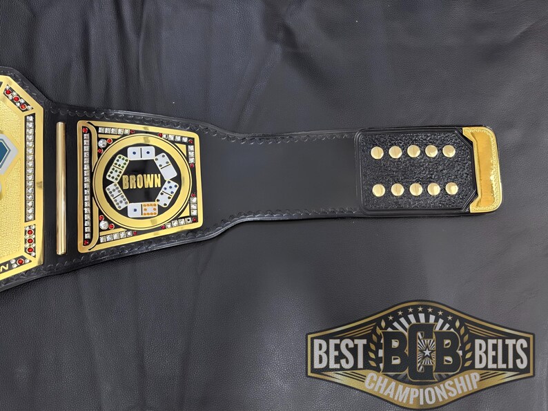 Custom Family Game Night Championship Belt: Hand-tooled Leather Trophy ...