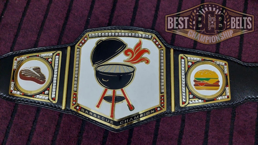 Custom Engraved Barbecue Championship Belt Gift for Dad, Personalized ...