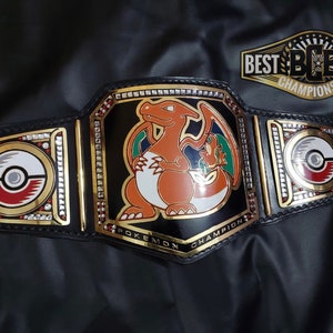 Personalized Charizard Pokémon Championship Belt With Pokeball ...