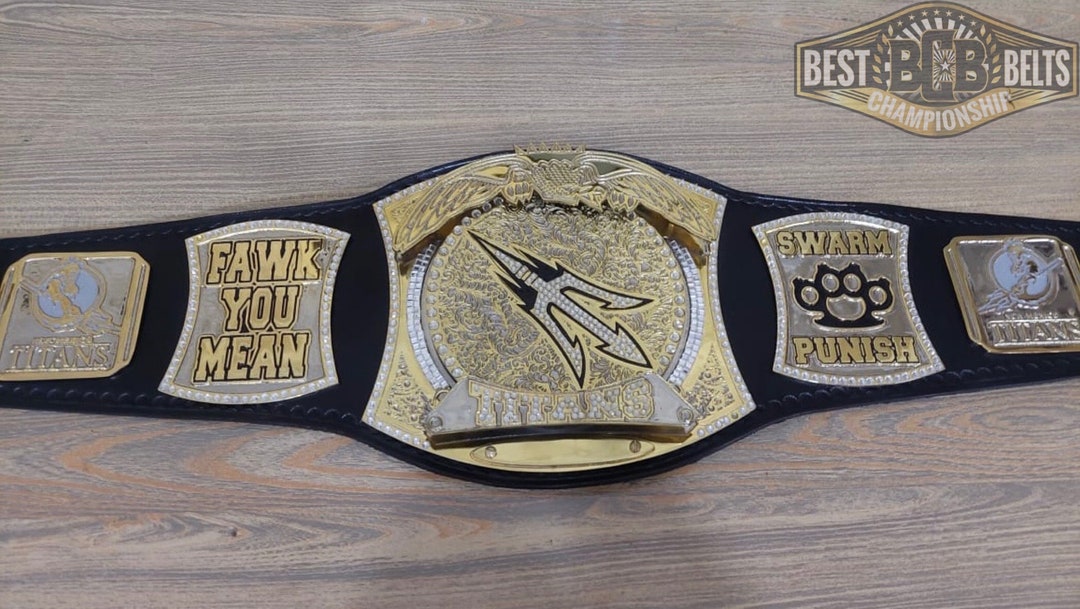 Custom Spinner Championship Title Belt - 5mm Thick Gold Plated - Etsy