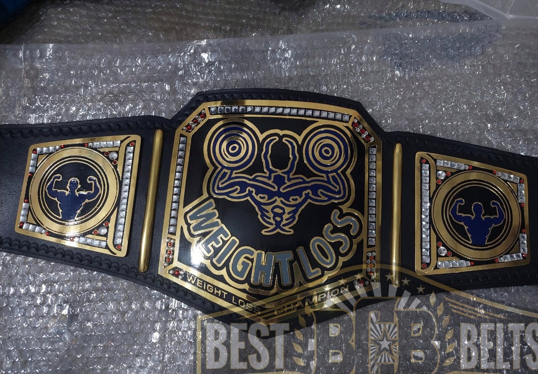 Weight Loss Championship Belt: Genuine Leather Biggest Loser Trophy - Etsy