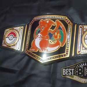 Personalized Charizard Pokémon Championship Belt With Pokeball ...