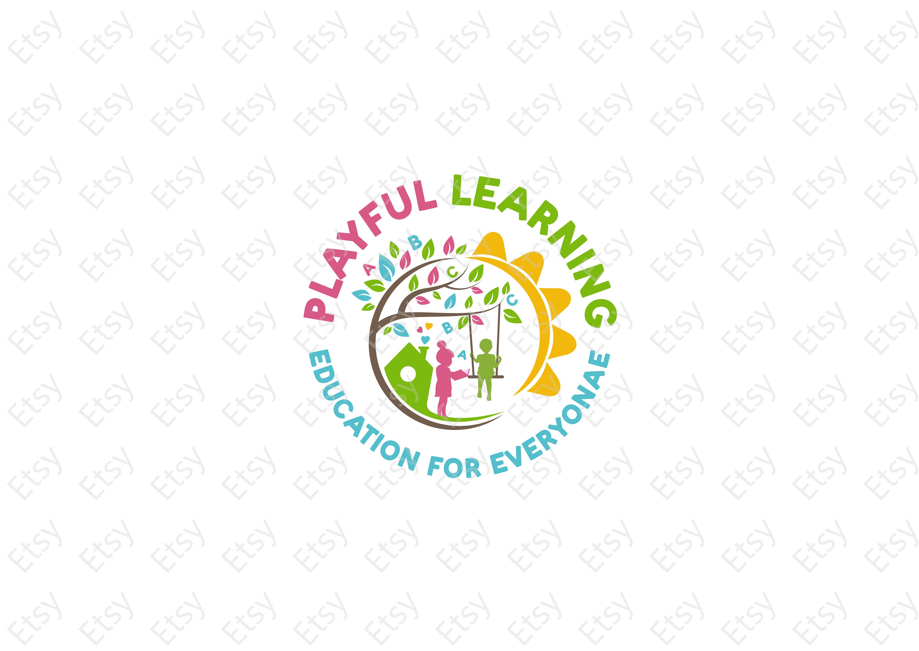 Pre-k Logo Design Preschool Logo School Logo Nursery Logo - Etsy Ireland