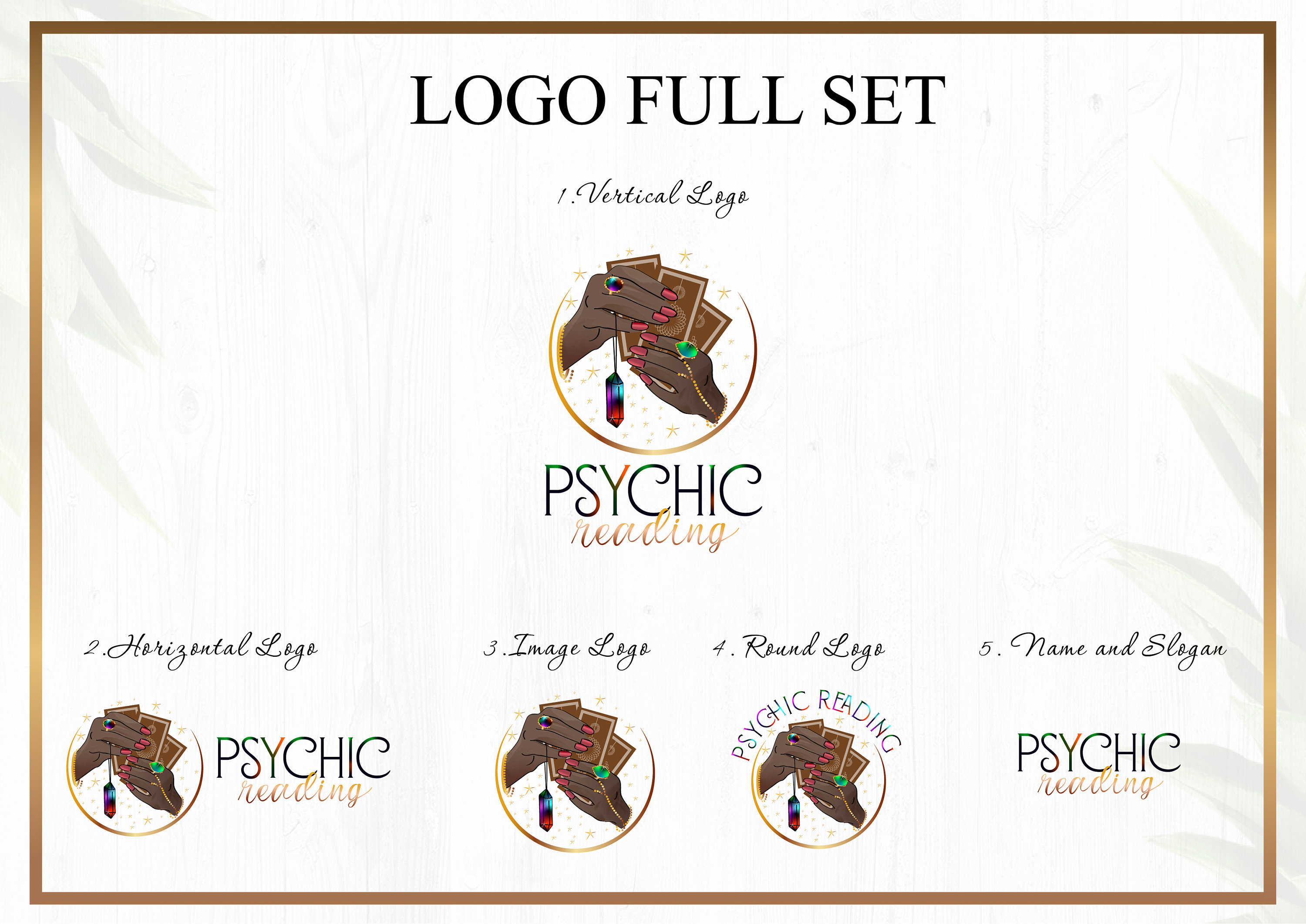 Psychic Readings Logo Celestial Logo Spiritual Logo Mystic Logo Tarot ...