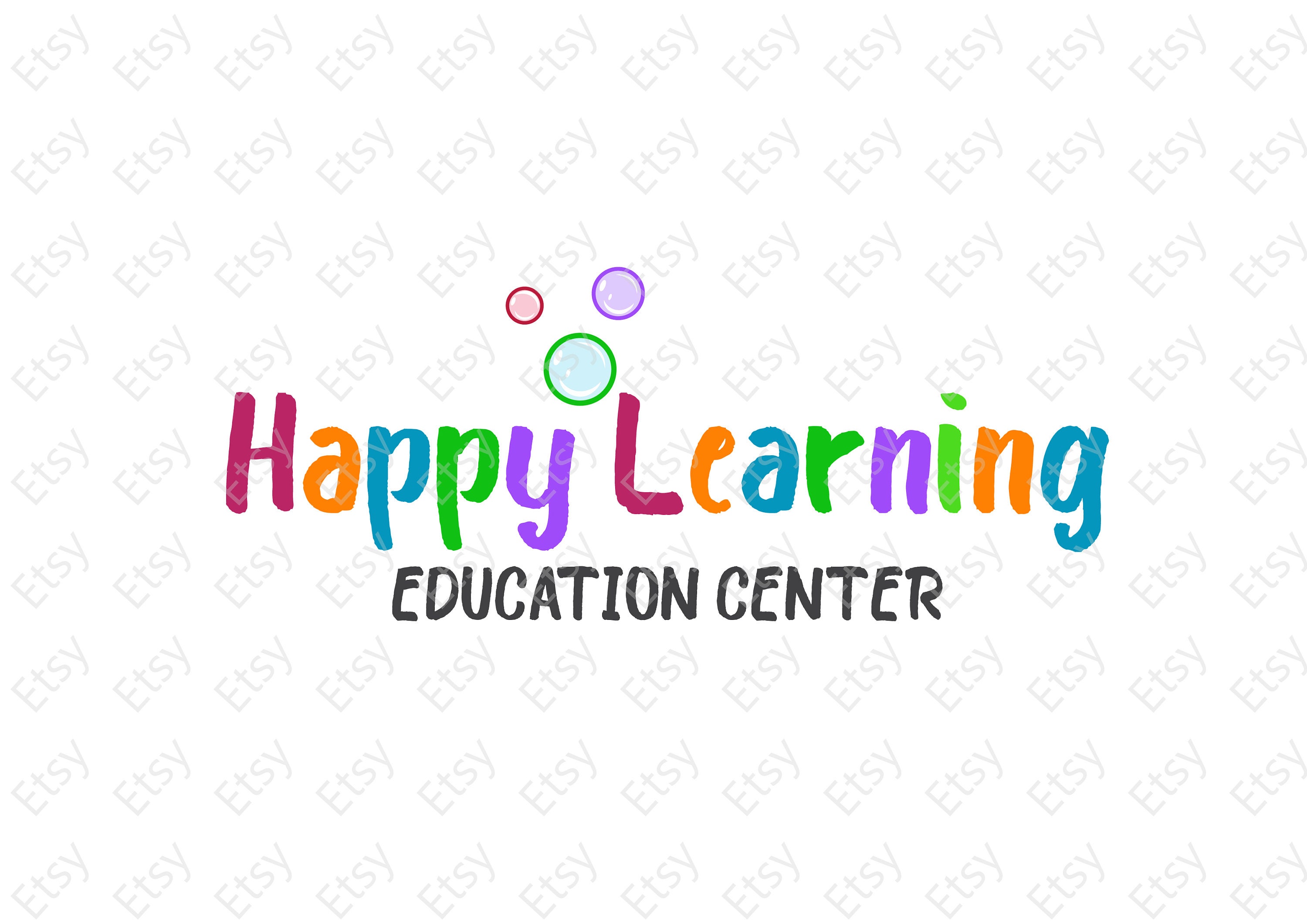 Fun Education Logo Colorful Learning Logo Daycare Logo Design Simple ...
