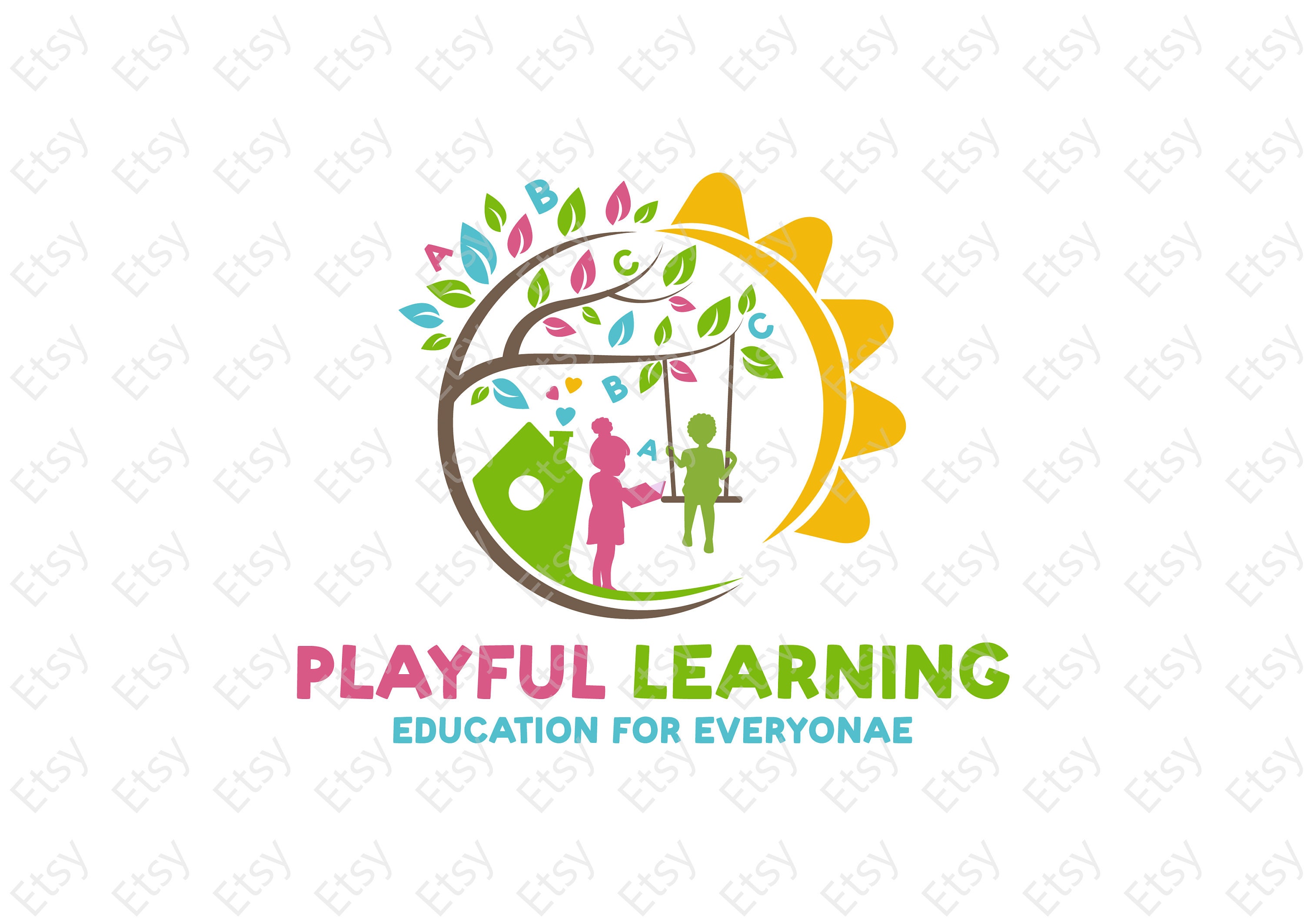 Pre-k Logo Design Preschool Logo School Logo Nursery Logo - Etsy Ireland