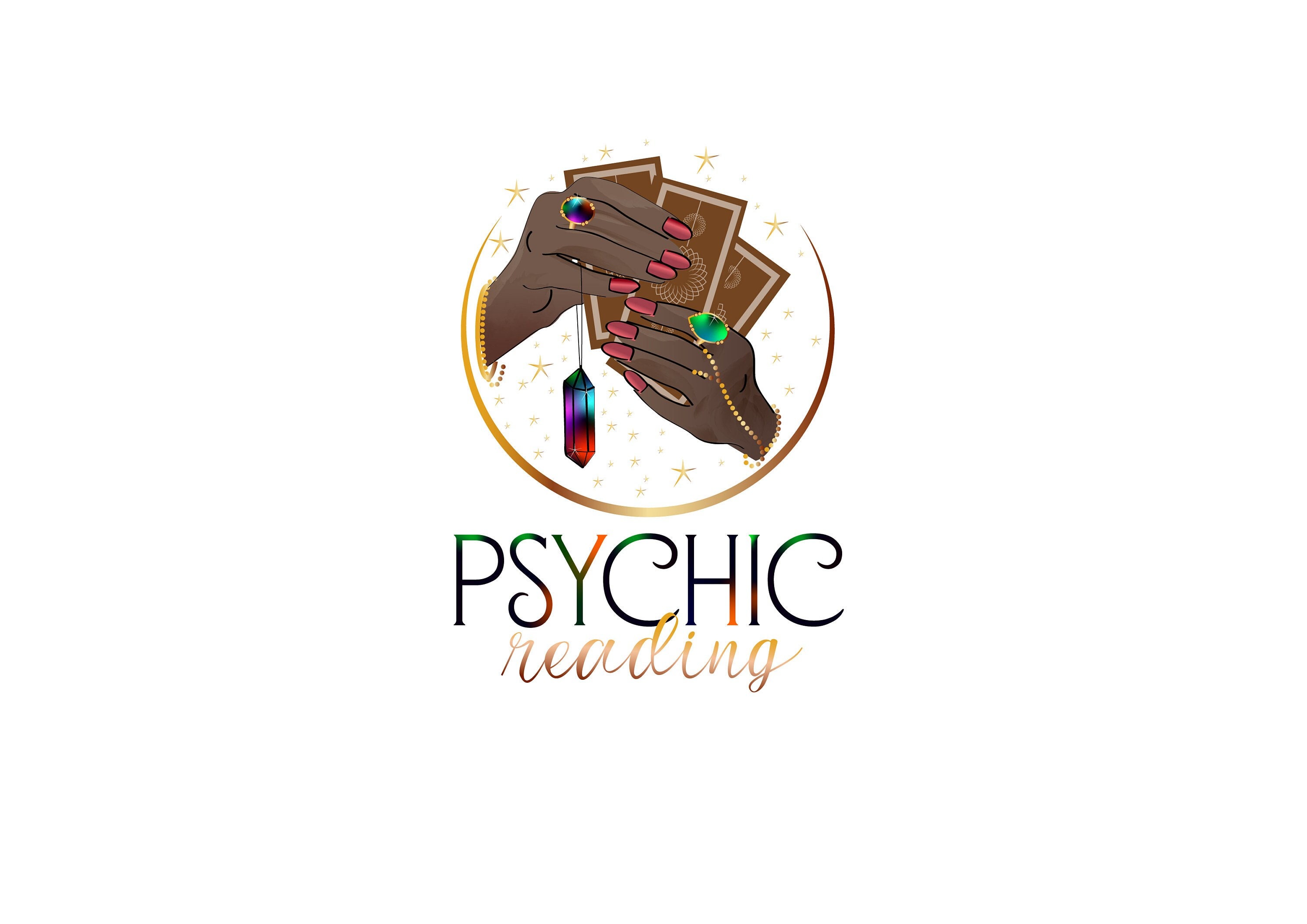 Psychic Readings Logo Celestial Logo Spiritual Logo - Etsy