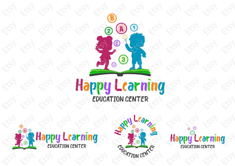 Fun Education Logo Colorful Learning Logo Daycare Logo Design Simple ...
