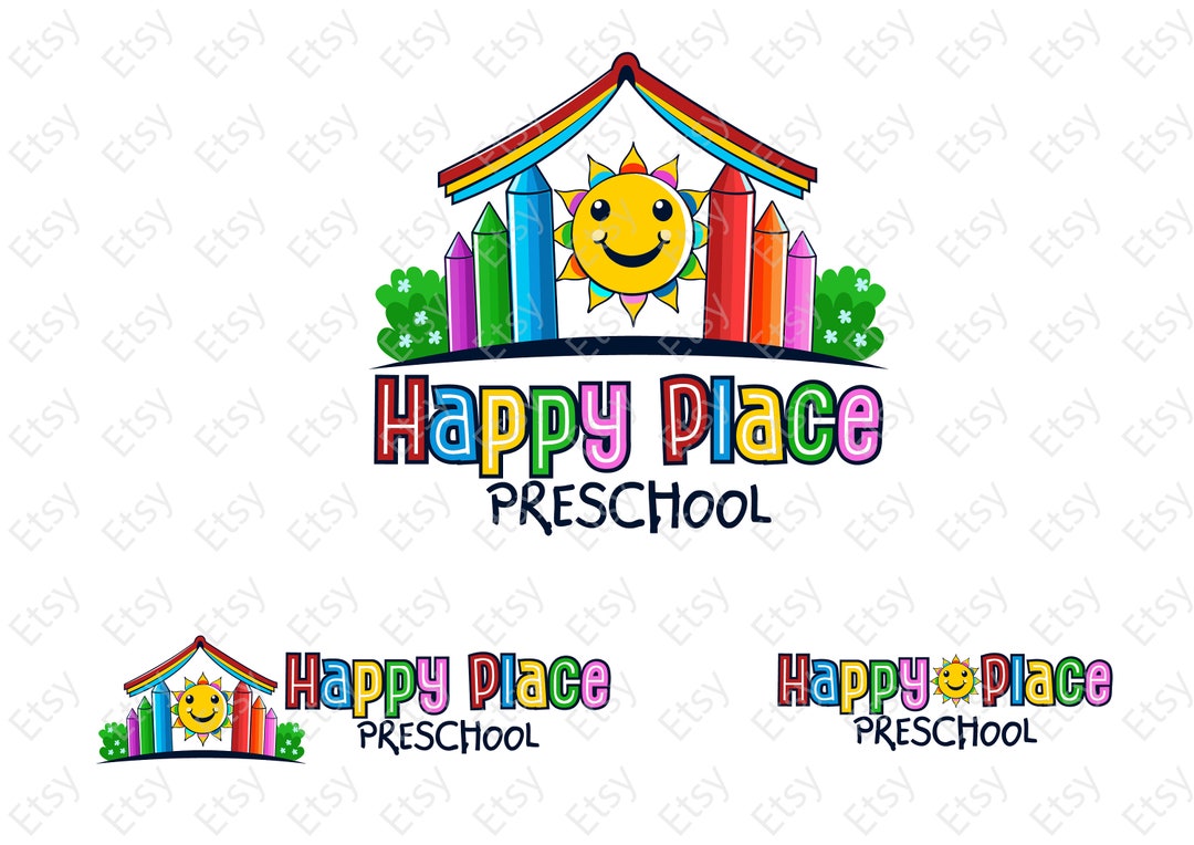 Sun Preschool Logo Daycare Logo Bright Sun Logo Design Kindergarten ...