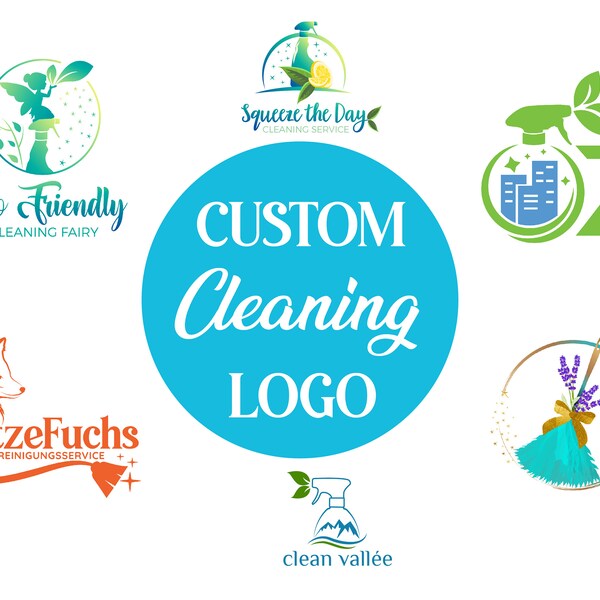 Minimalist Cleaning Logo - Etsy