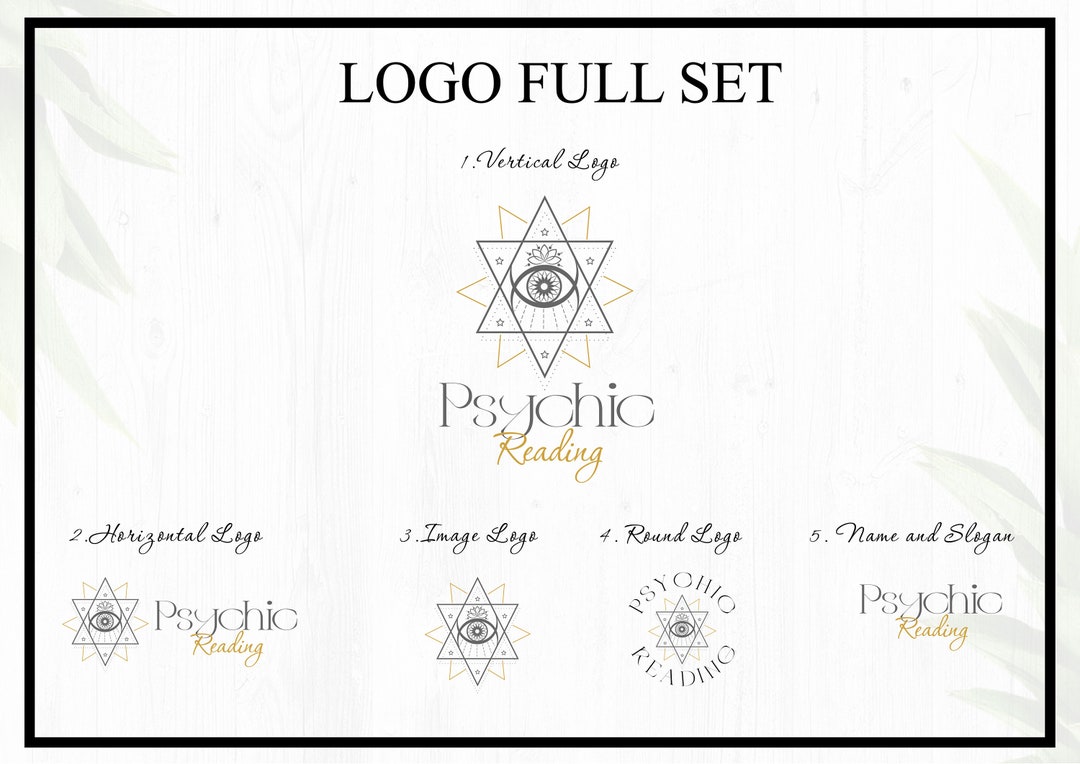 Psychic Logo Medium Logo Spiritual Logo Mystic Logo Mysthic Logo Tarot ...