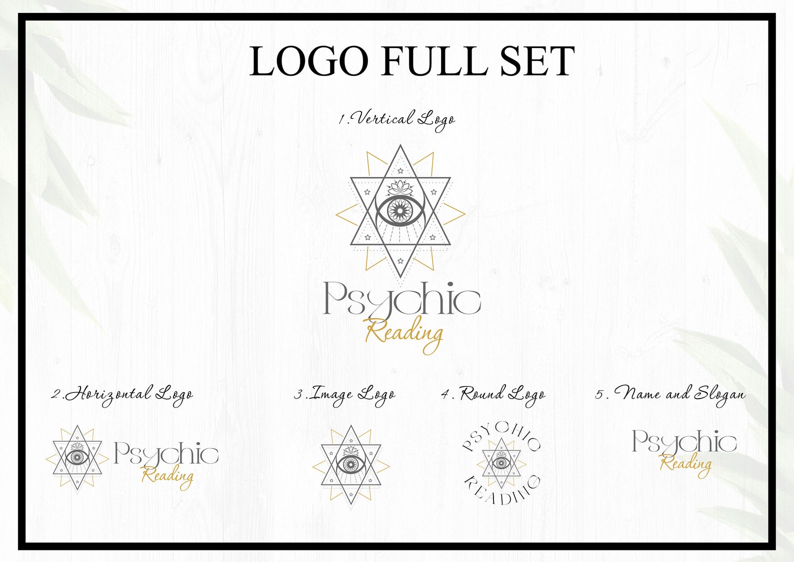 Psychic Logo Medium Logo Spiritual Logo Mystic Logo Mysthic Logo Tarot ...