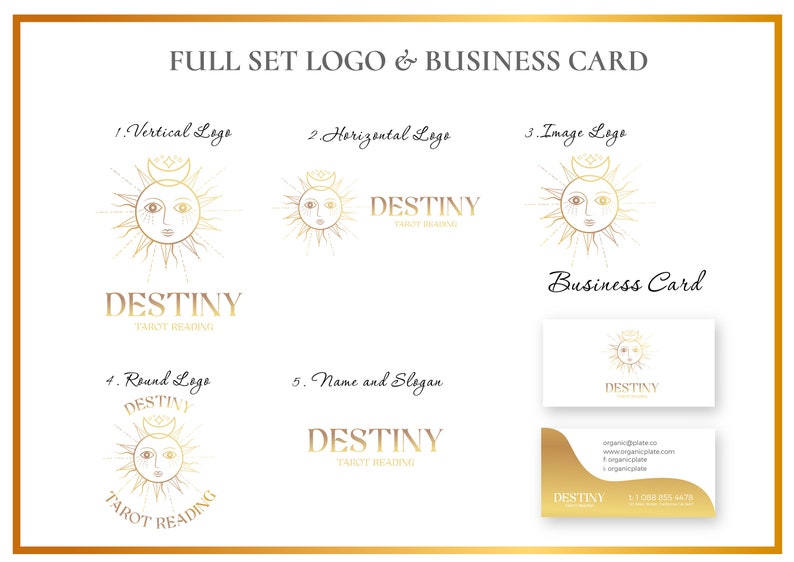 Tarot Logo Psychic Reading Logo Medium Logo Spiritual - Etsy