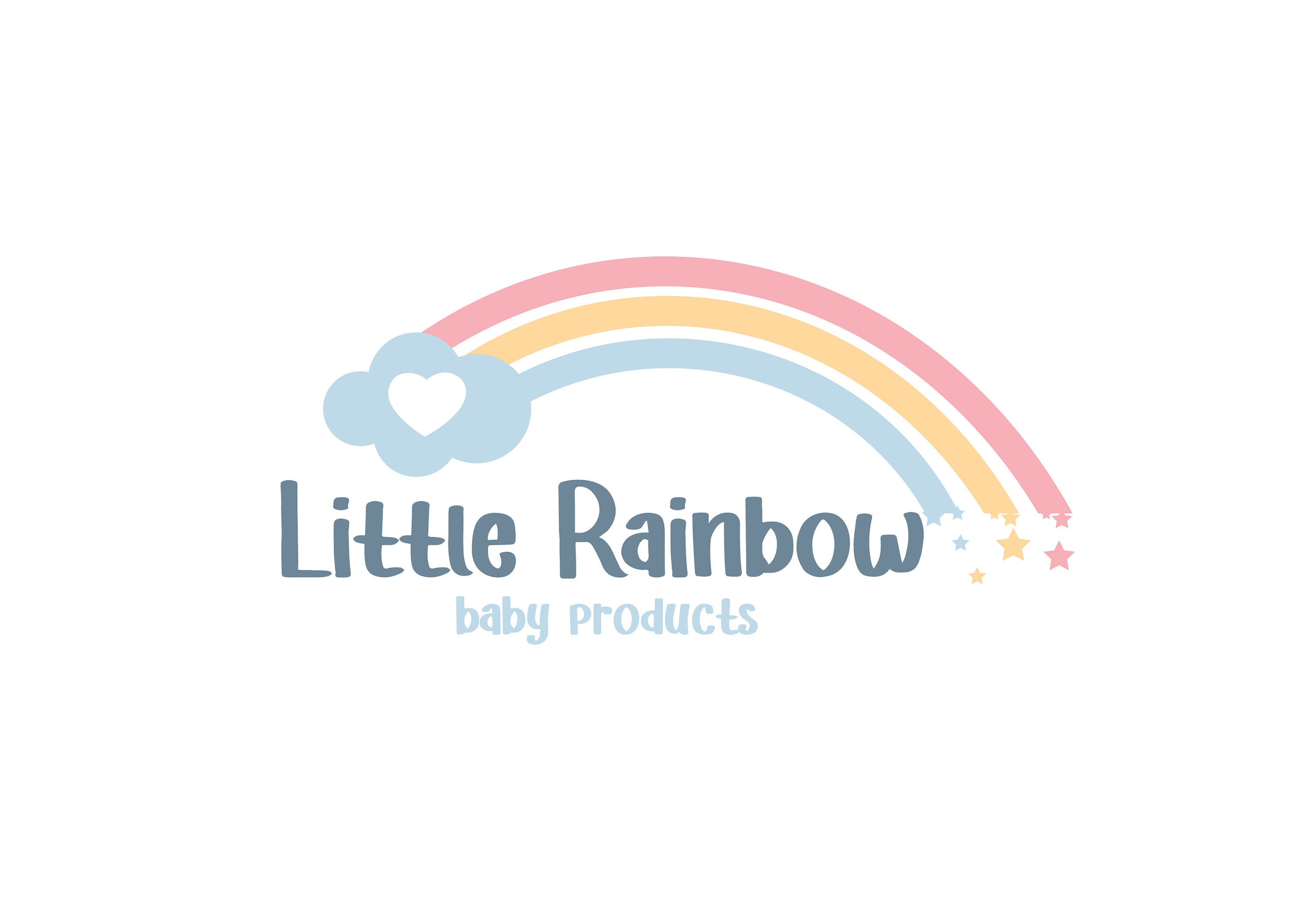 Rainbow Logo Kids Shop Logo Children Logo Child Care - Etsy