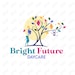 Daycare Logo Preschool Logo Design Tree Logo Books Illustration - Etsy