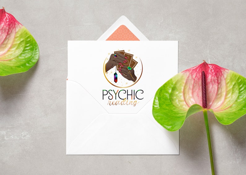 Psychic Readings Logo Celestial Logo Spiritual Logo Mystic Logo Tarot ...