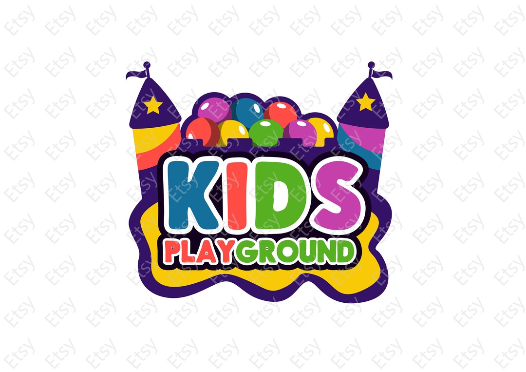 Fun Playground Logo Kids Play Softplay Logo Bouncy Castle Logo Kids ...