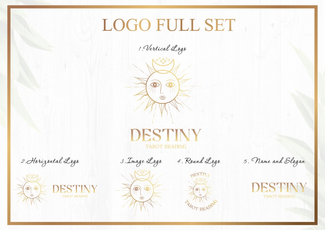 Tarot Logo Psychic Reading Logo Medium Logo Spiritual Logo Mystic Logo ...