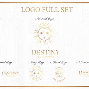 Tarot Logo Psychic Reading Logo Medium Logo Spiritual Logo Mystic Logo ...