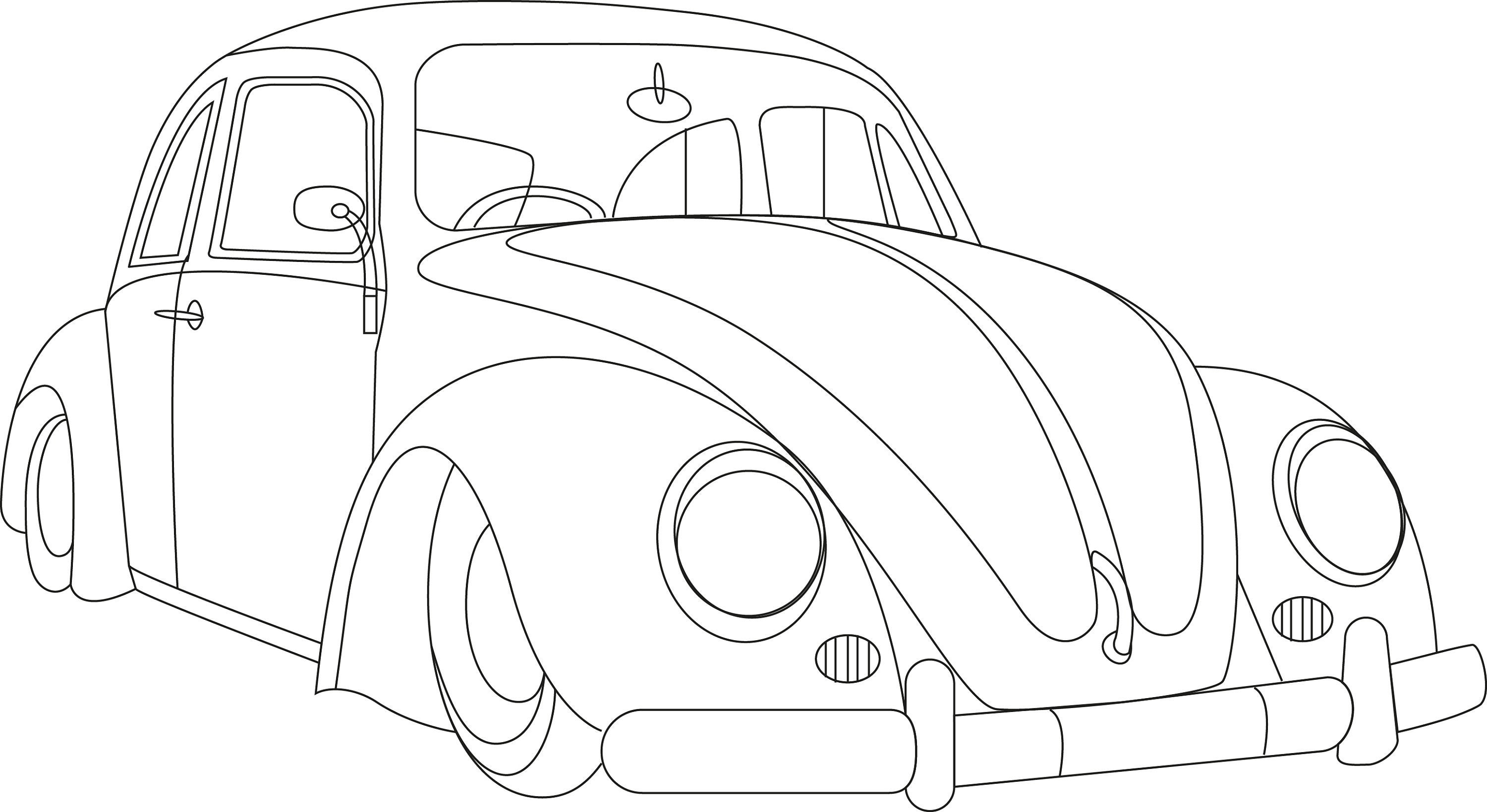 Vw Bug Clipart Black And White