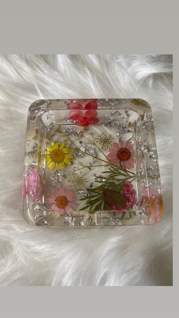 Decorative Trays Home & Living Pressed flower ashtray Home Décor etna ...