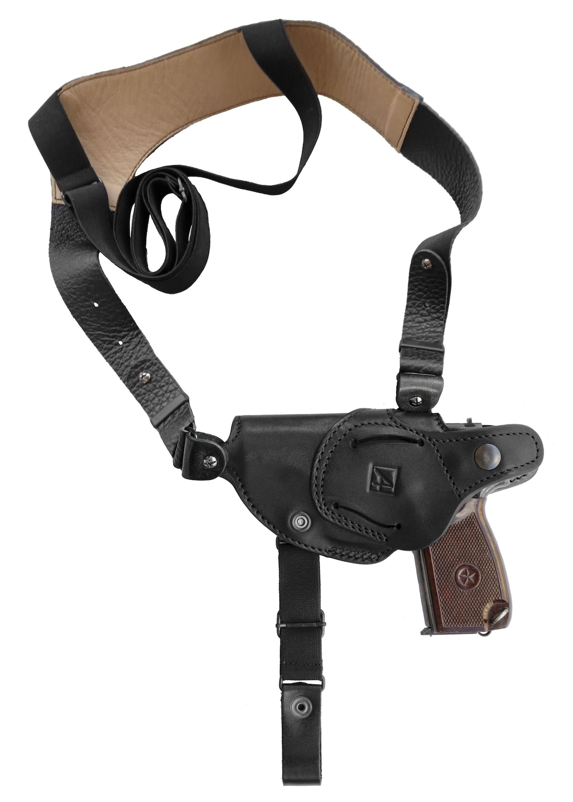 Shoulder and Belt (OWB) Leather Holster for Makarov - Etsy