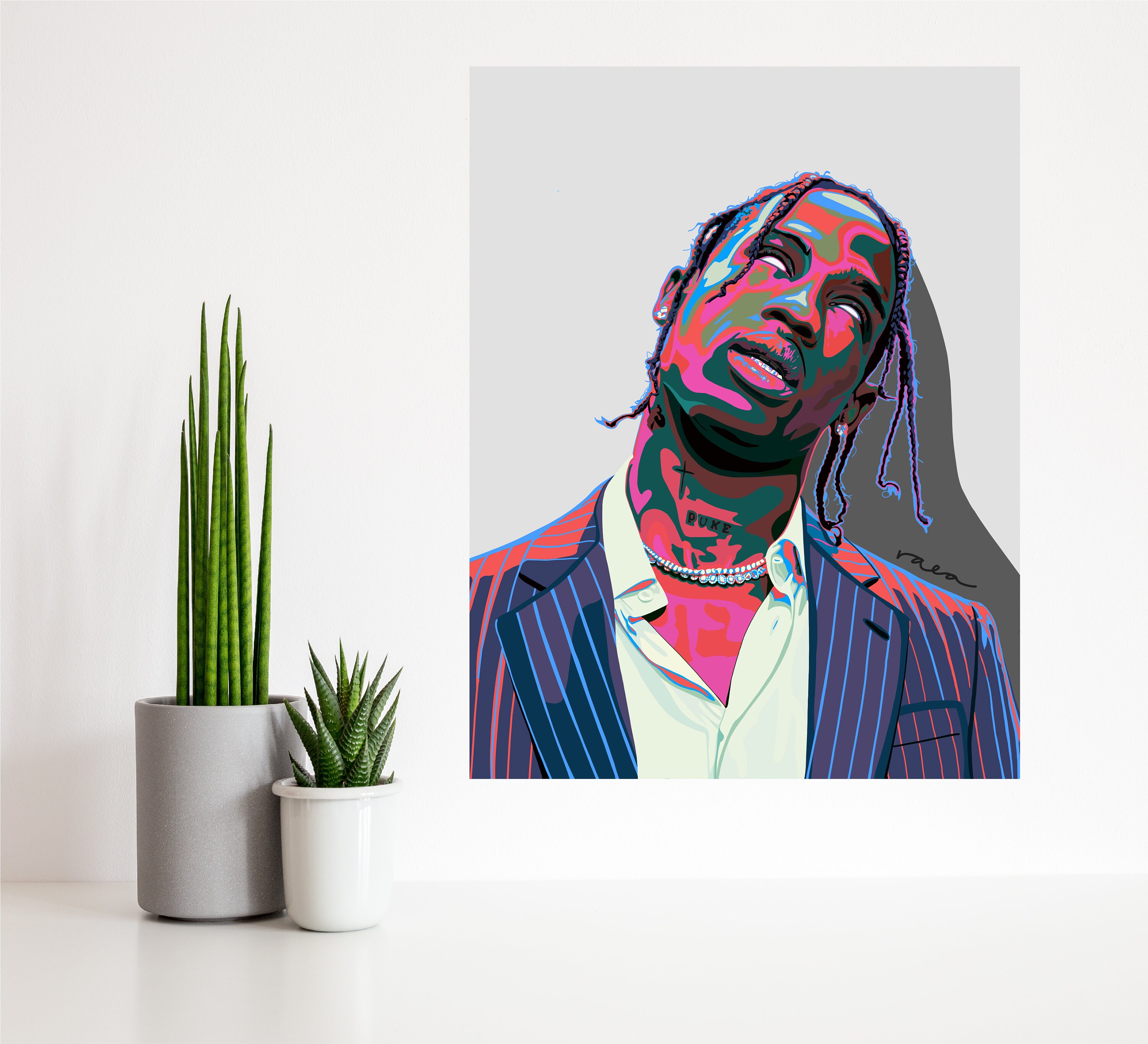 TRAVIS SCOTT Pop Art Print due taglie disponibili - Etsy Italia