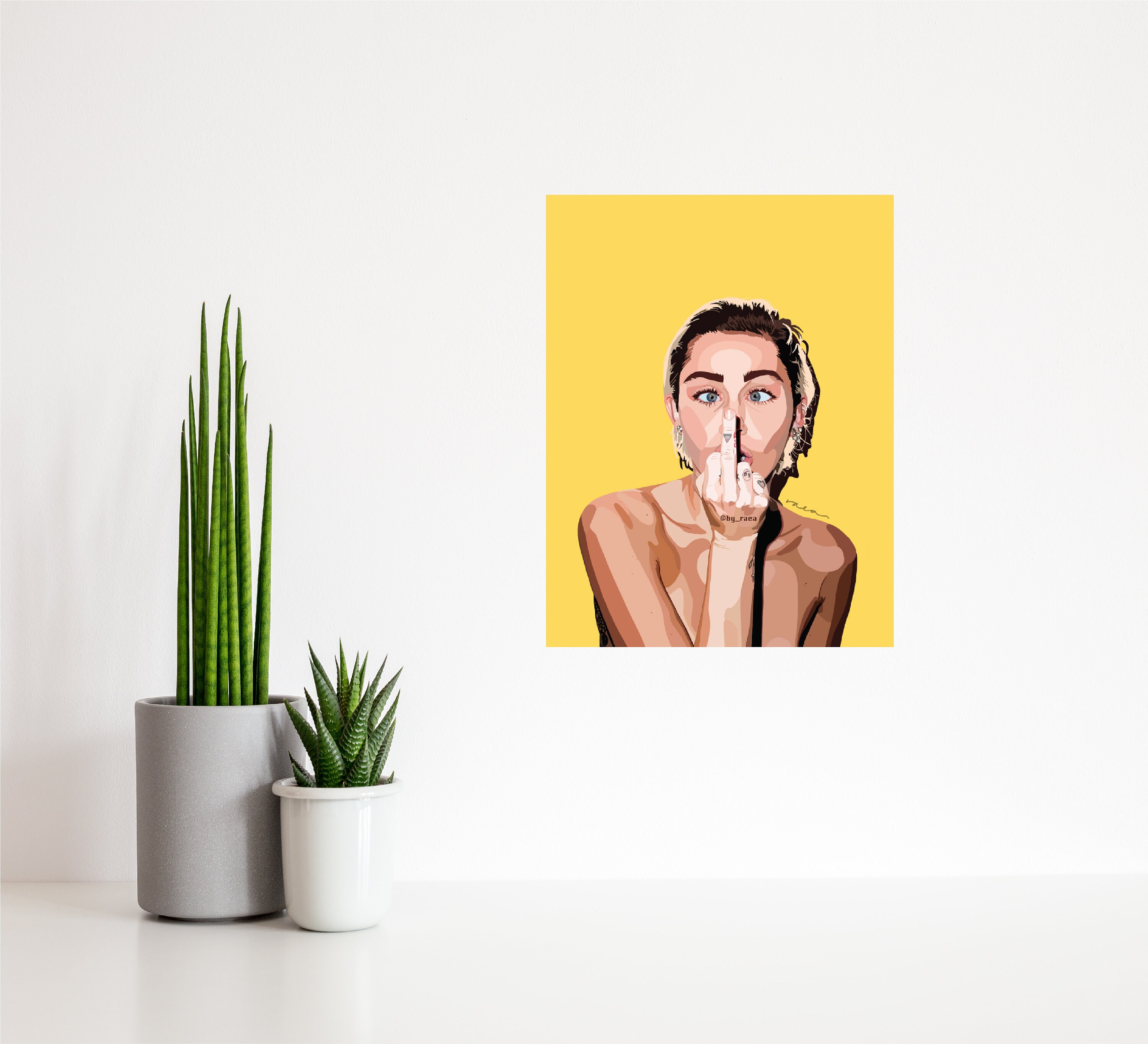 MILEY CYRUS Print two Sizes Available - Etsy