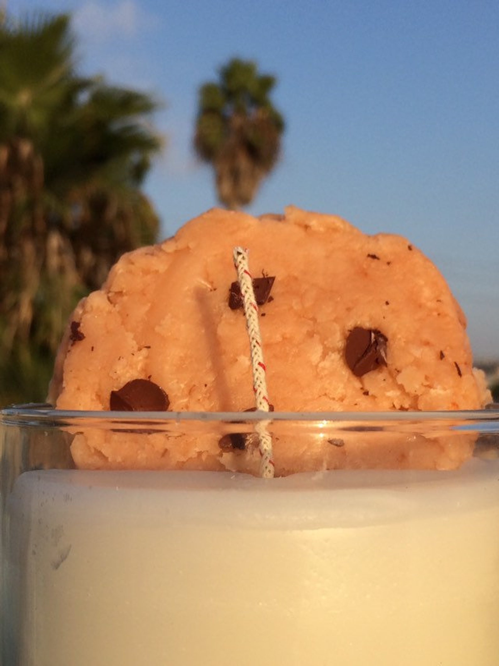 Milk and cookie candle | Etsy