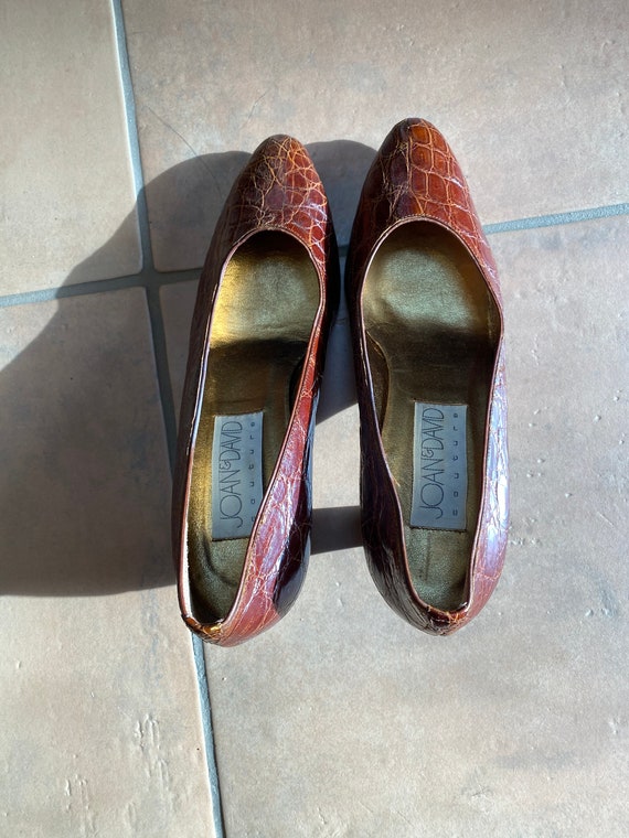 Joan & David Couture Vintage Belgravia Lugg Crocodile… - Gem