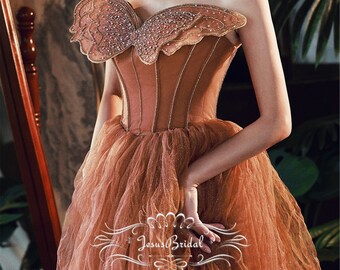 Caramel Color Dress - Etsy