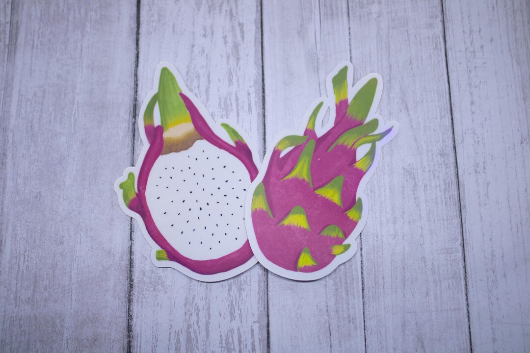 Dragonfruit Stickers, Tropical Fruit Decals for Laptops, Water Bottles ...
