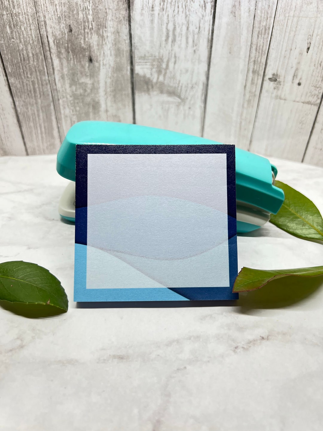 Blue Waves Sticky Notes - Etsy