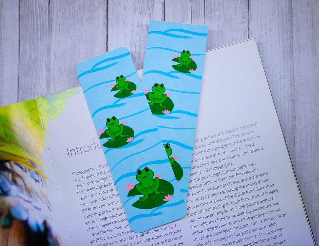 Cute Frog Classic Bookmark - Etsy