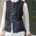 Gray Cotton Vest, Made of Italian Fabric, Heavier Cotton Crochet ...
