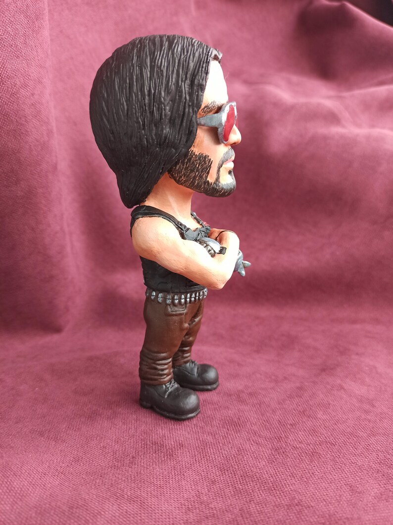 Johnny Silverhand Figurine /cyberpunk 2077 Keanu Reeves - Etsy