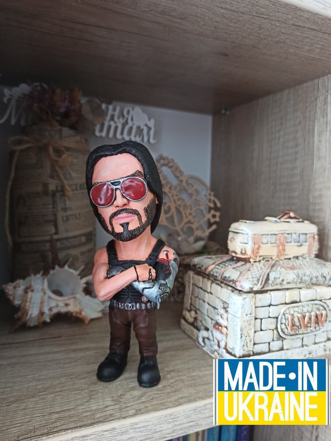 Johnny Silverhand Figurine /cyberpunk 2077 Keanu Reeves - Etsy