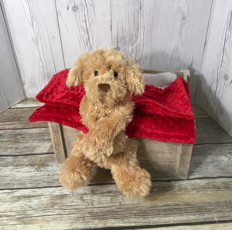 Cockapoo Puppy Plush Lovey Security Blanket Personalized | Etsy