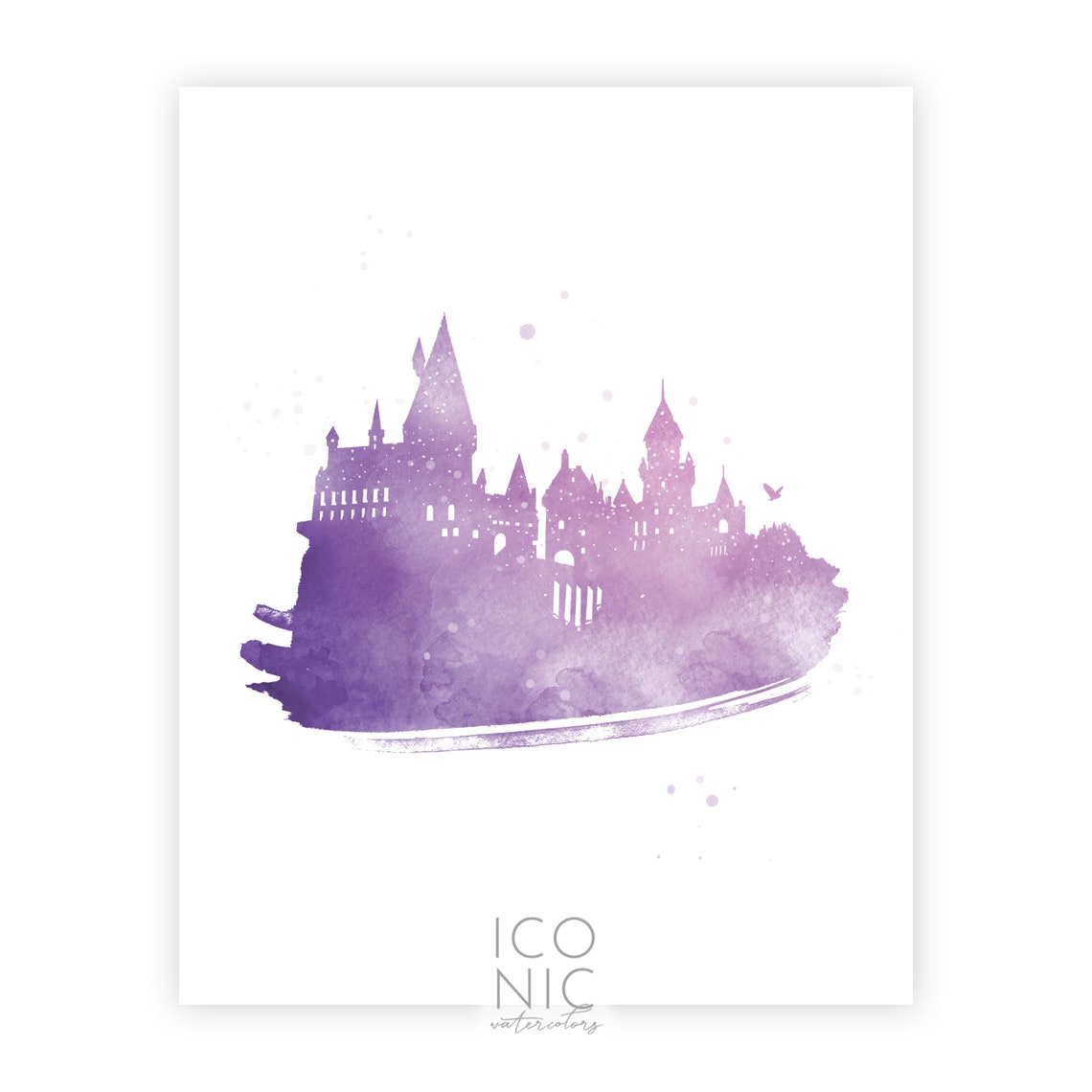 Wizards 6 Prints Set in Purple Wizards Printables Wizards - Etsy
