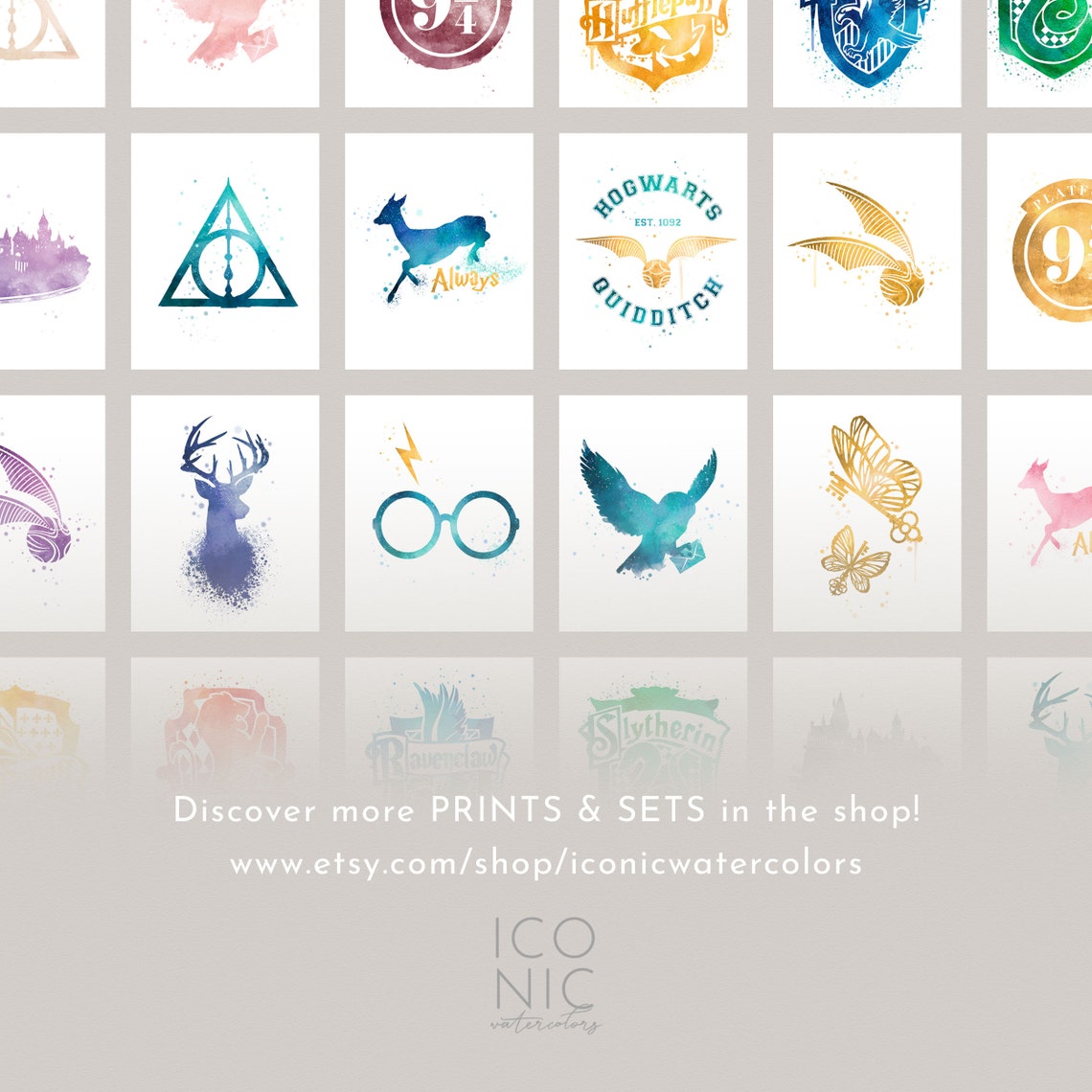 Wizards Printable Watercolor Print Digital Download Wizards | Etsy