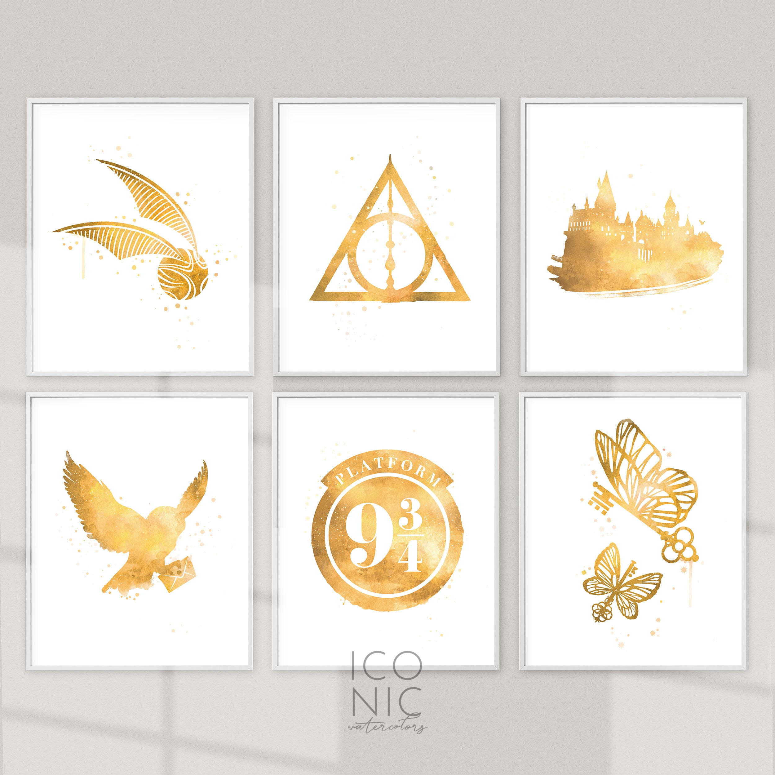 Magical Printable Set of 6 Prints Wizards Digital Download | Etsy