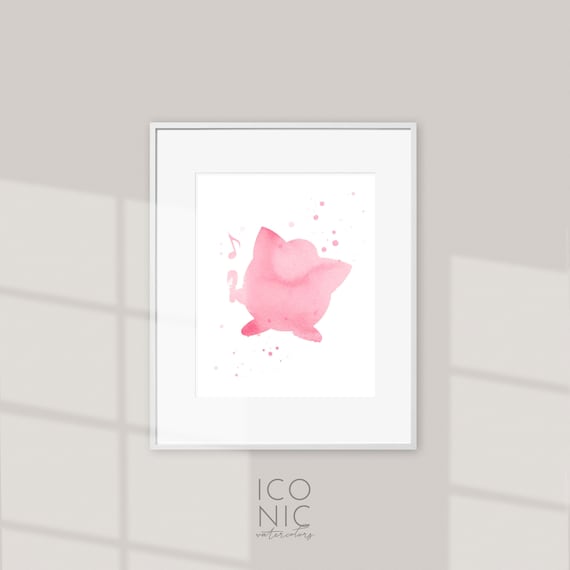 Pink Printable Print Digital Download Wall Art Watercolor | Etsy