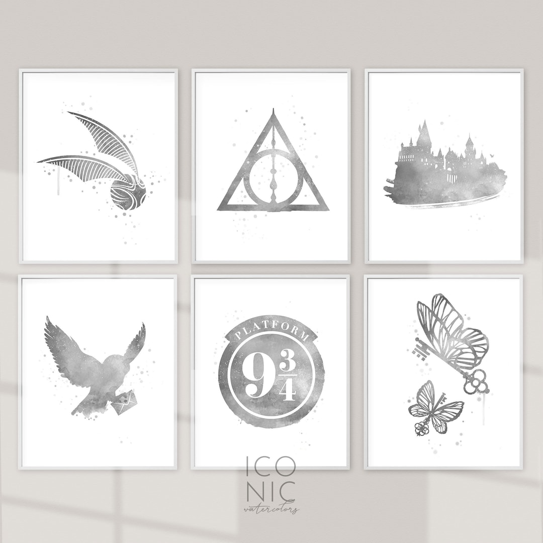 Wizards Set of 6 Printables, Wizards Digital Download Art Prints ...