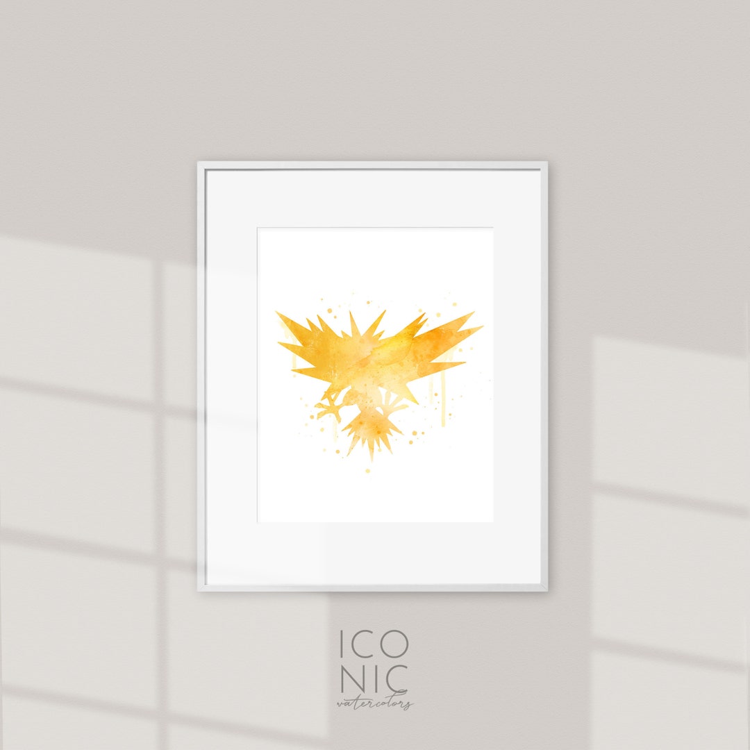 ZAPDOS POKÉMON Printable, Zapdos Print, Pokémon Digital Download ...