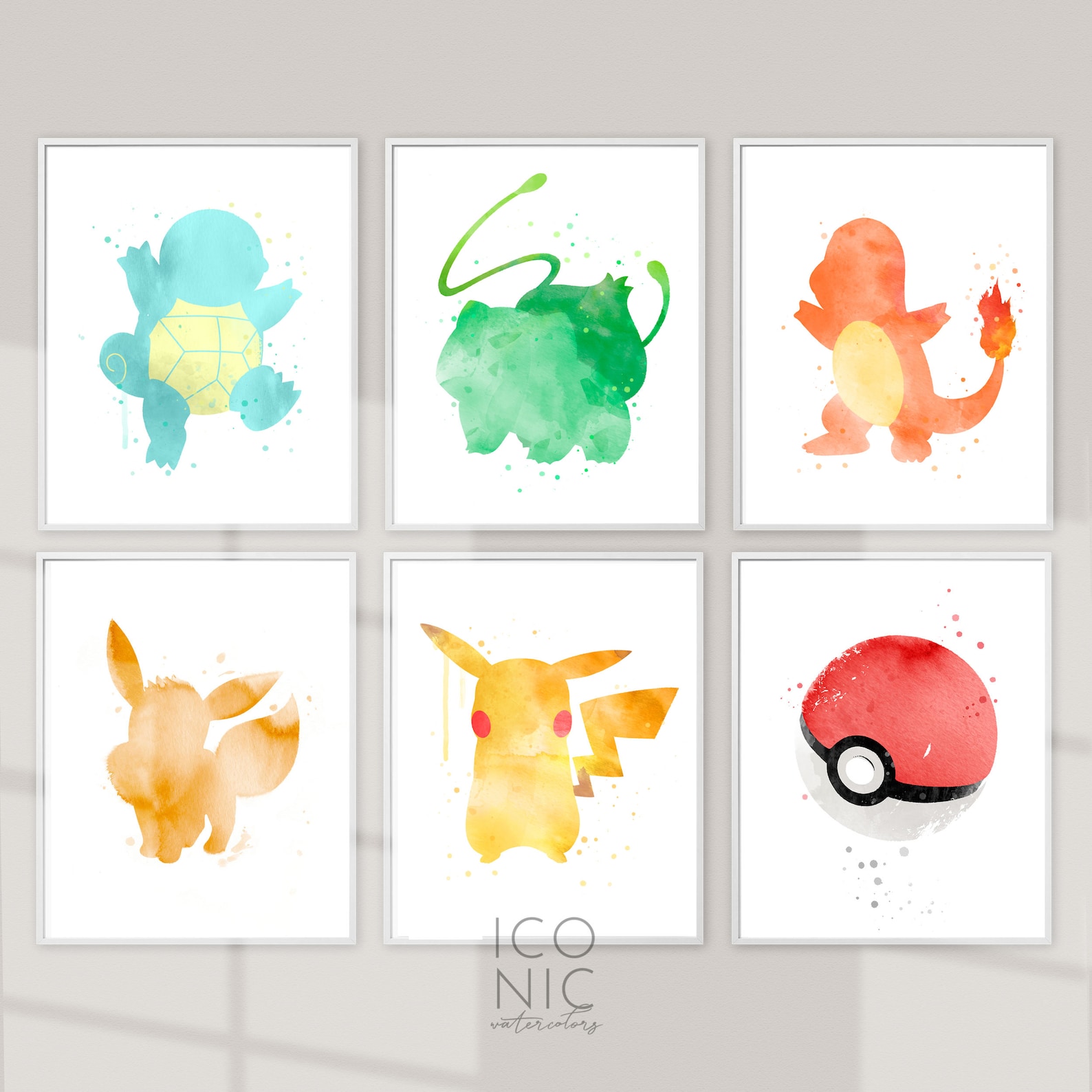 Printable Set of Starters and Ball Digital Download Gamer - Etsy