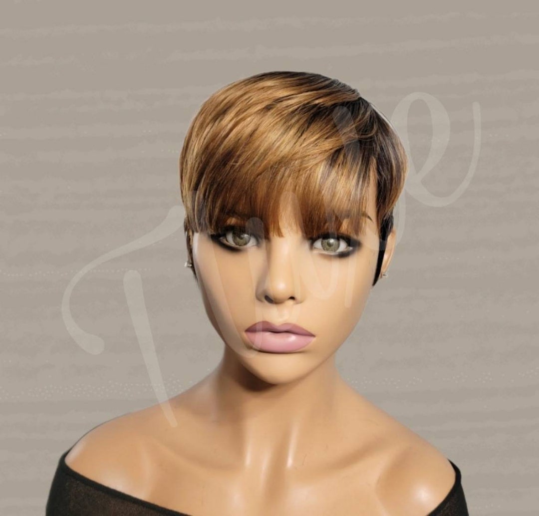 AVERY Beginners Wig Short Pixie Wig 100% Human Hair Wig Pixie Cut Wig ...