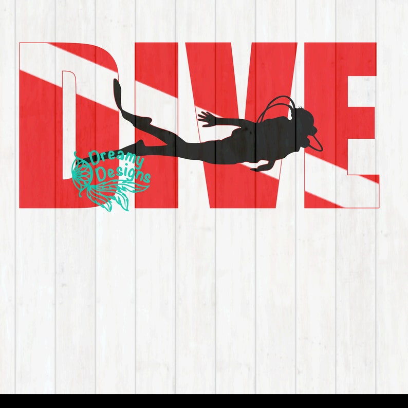 Dive Flag SVG PNG and Mockup - Etsy