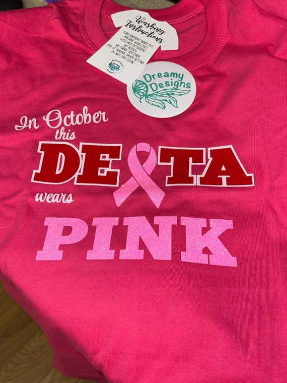Delta Sigma Theta... Breast Cancer Awareness. SVG PNG and Mock - Etsy