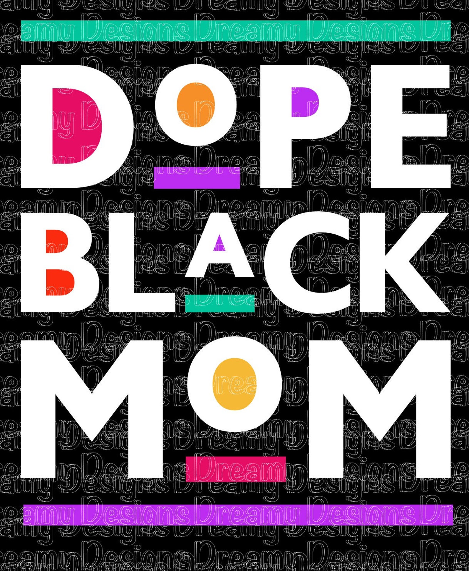 Dope Black MOM SVG PNG Clipart Cutting Files Silhouette Cameo - Etsy